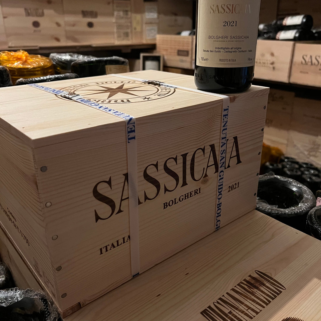 Sassicaia 2021 Tenuta San Guido - Cassa Legno 6 Bottiglie - Caffetteria ...